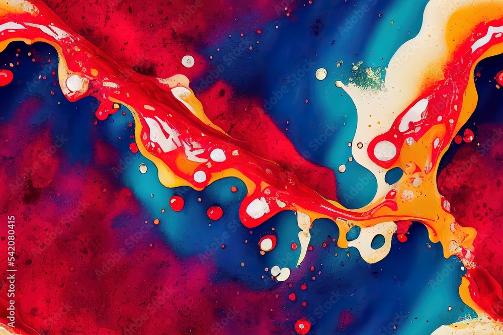 Paint dripping. Dripping liquid. Paint flows. Current paint, stains ...