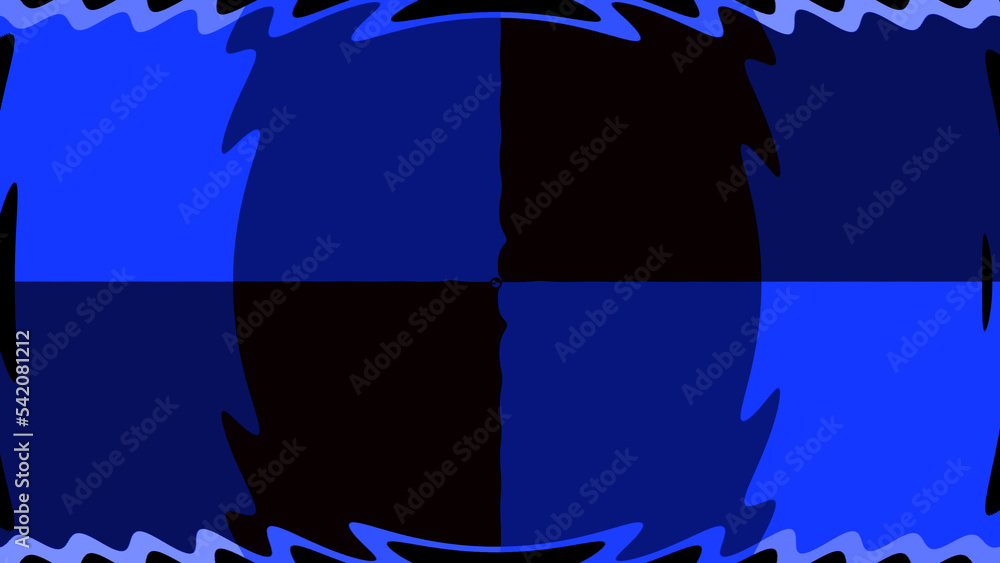 four squares with black and blue colors and fluctuating edges on ...