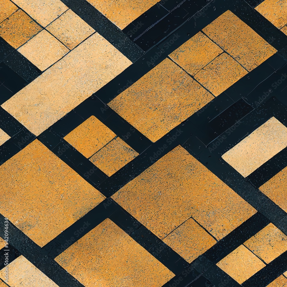 Set of top view 2d illustrated street pavements or park sidewalk road ...