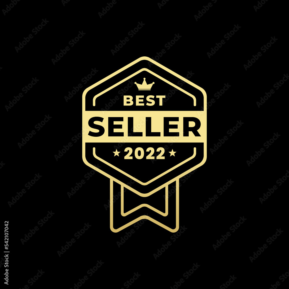 Elegant Best Seller 2022 Label Vector or Gold Best Seller 2022 Label ...