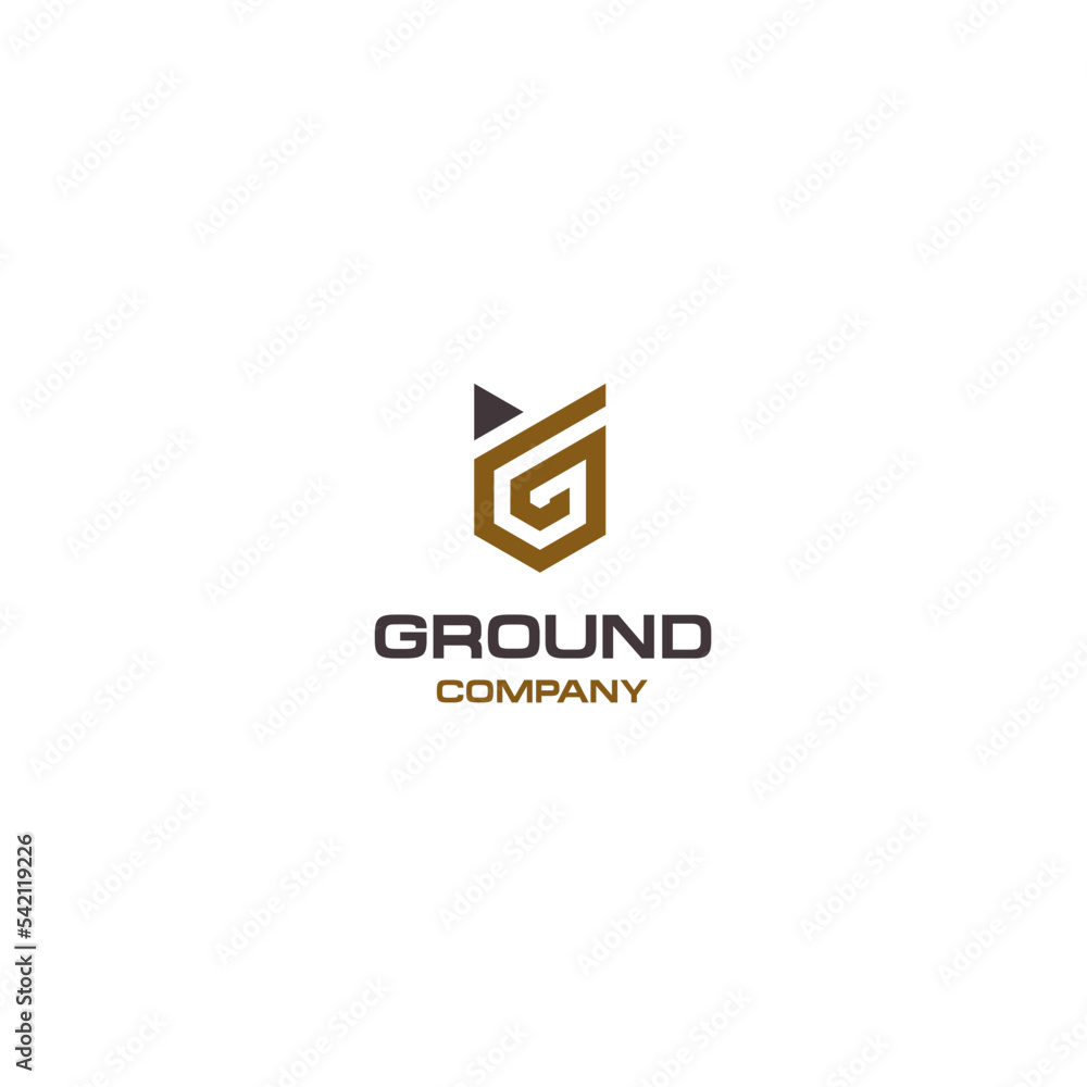 G as ground logo vector designs Stock Vector | Adobe Stock