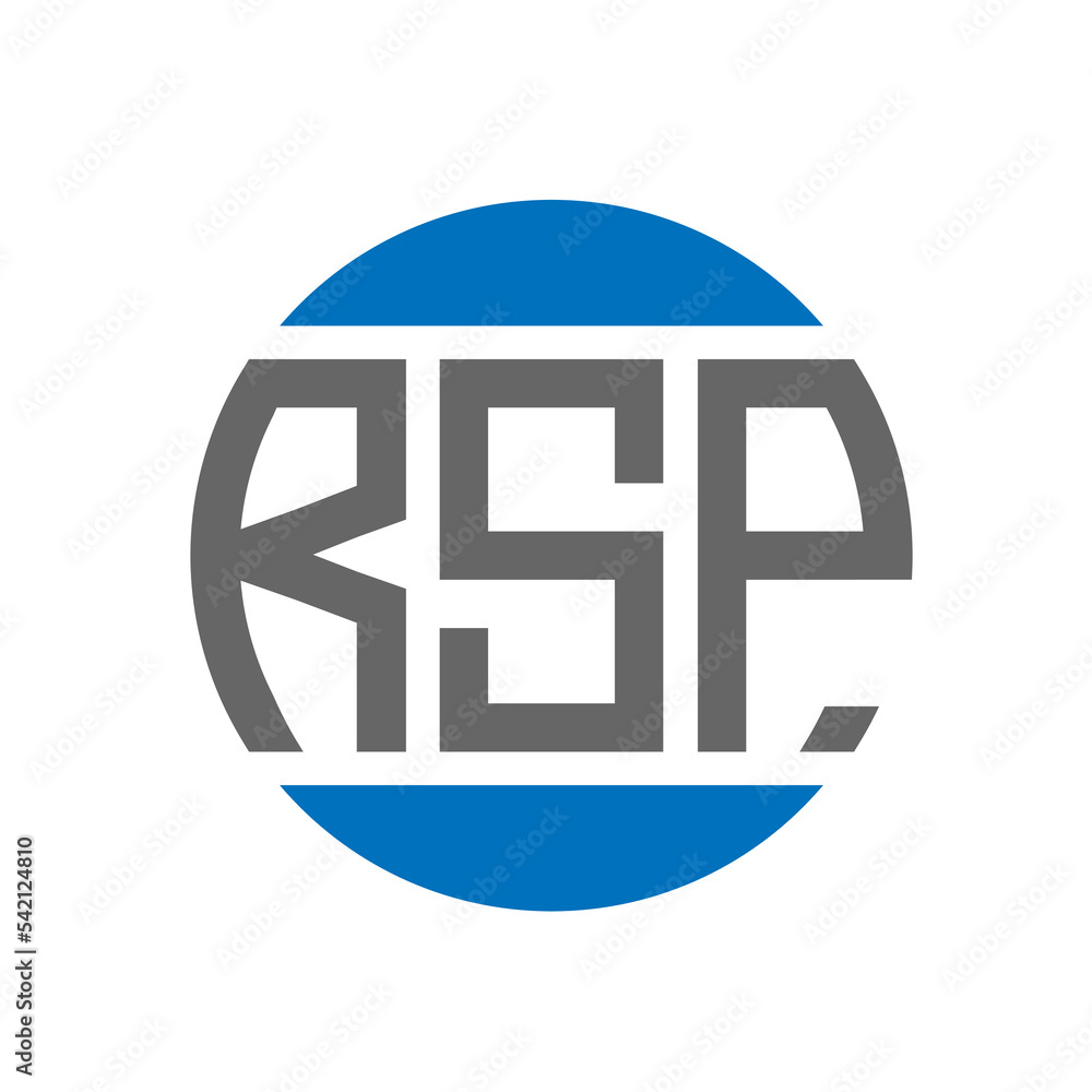 RSP letter logo design on white background. RSP creative initials ...