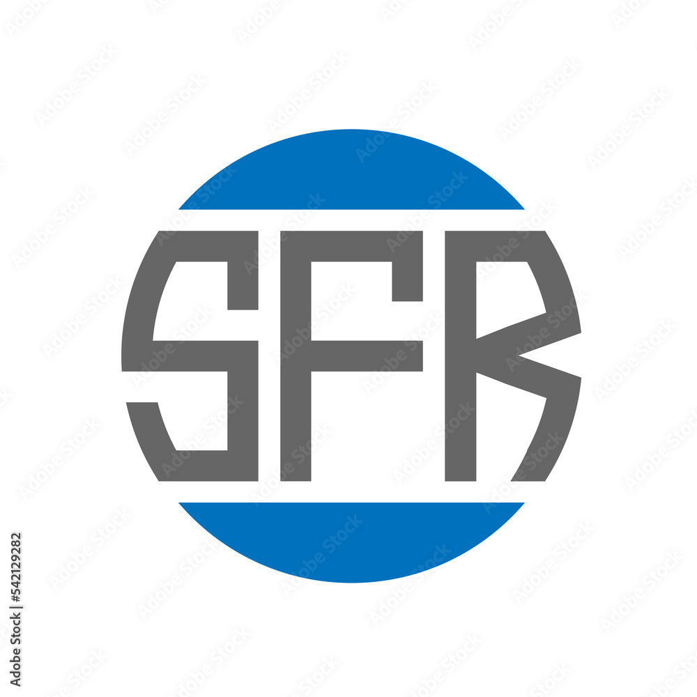 SFR letter logo design on white background. SFR creative initials ...