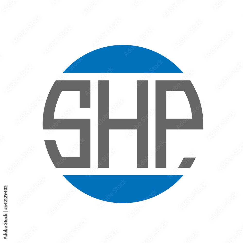 SHP letter logo design on white background. SHP creative initials ...