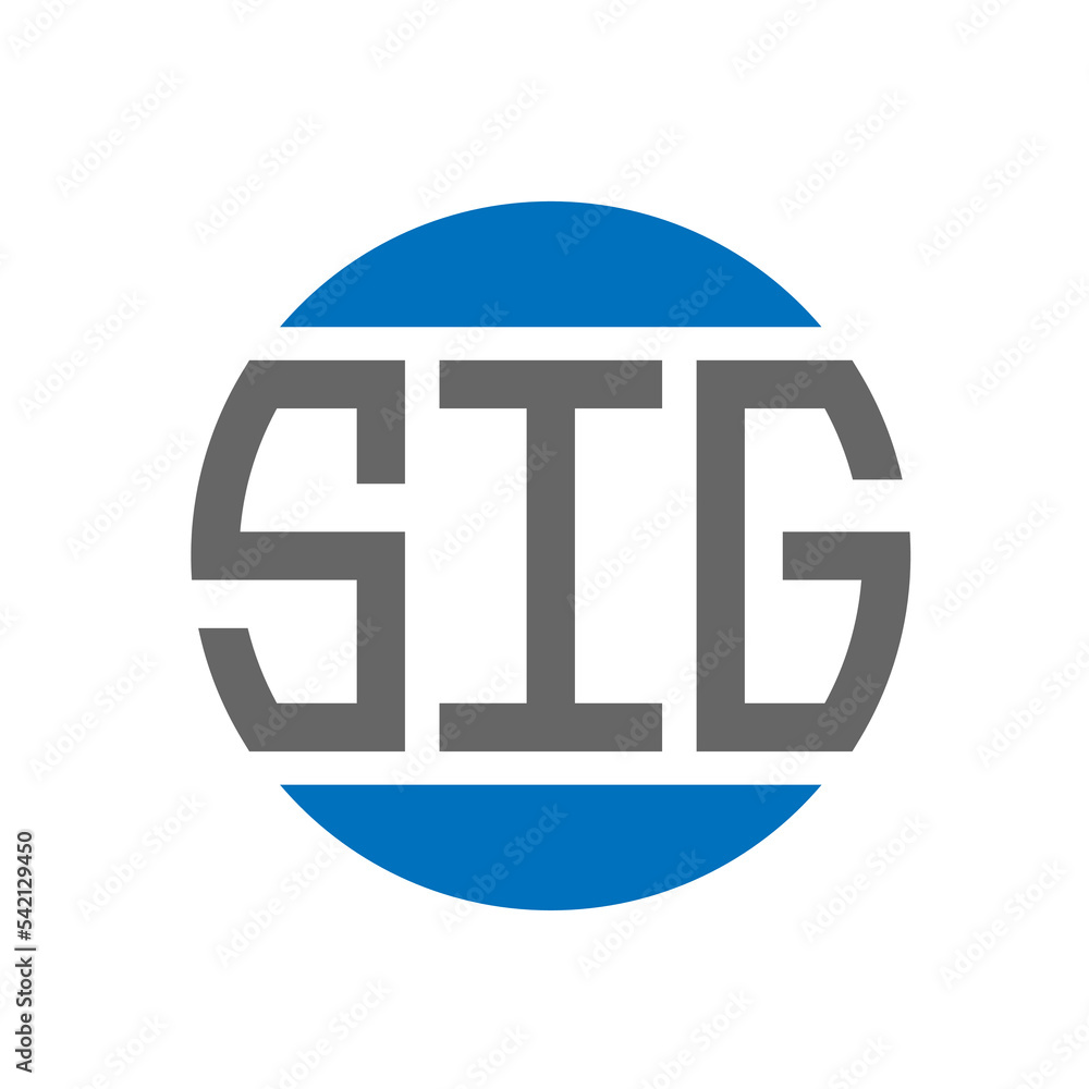 SIG letter logo design on white background. SIG creative initials ...