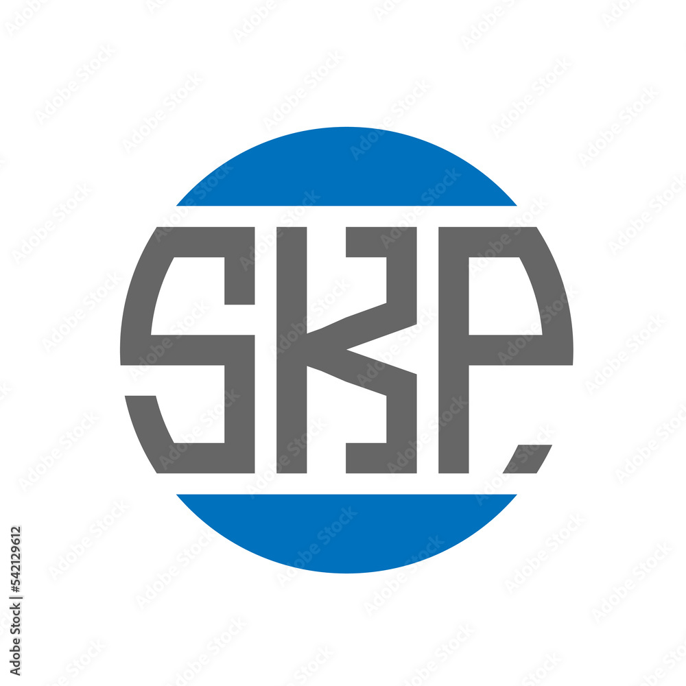 SKP letter logo design on white background. SKP creative initials ...