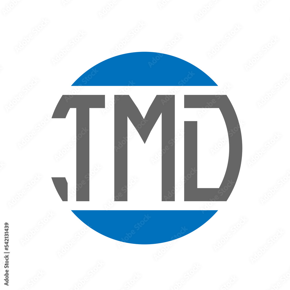 TMD letter logo design on white background. TMD creative initials ...