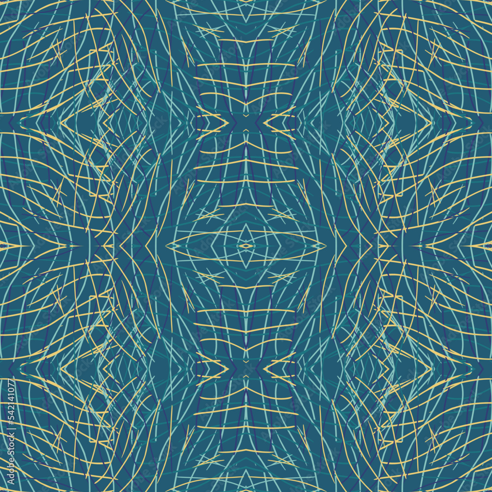 Seamless fractal pattern in vector format for printed fabrics or any ...