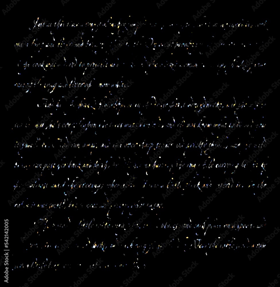 Magical manuscript written in mysterious Elvish language. Secret words ...