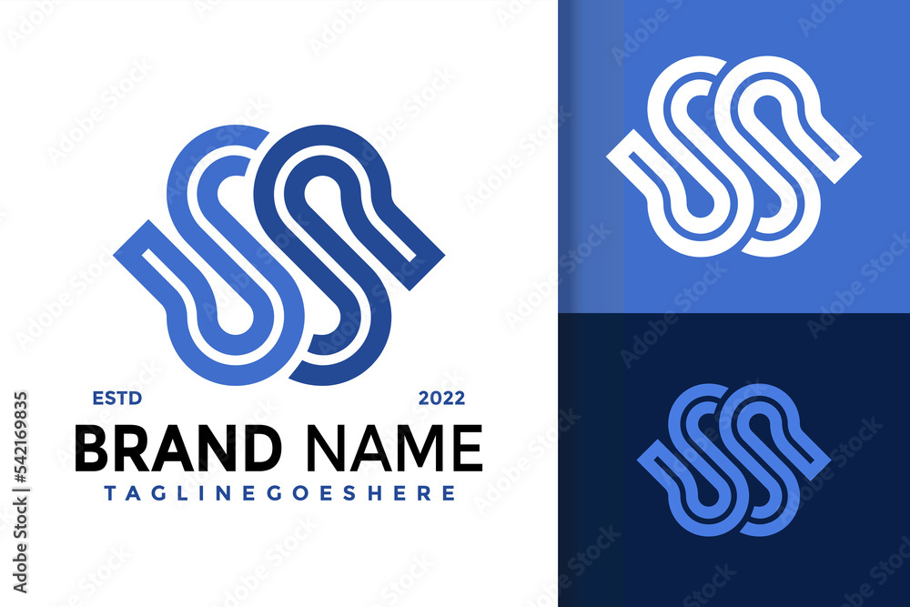 Letter SS Monogram Logo Design, brand identity logos vector, modern ...