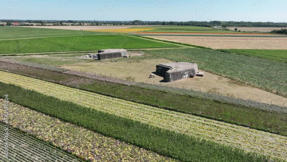 Vídeo do Stock: World war 2 WW2 bunker fortification military defense ...