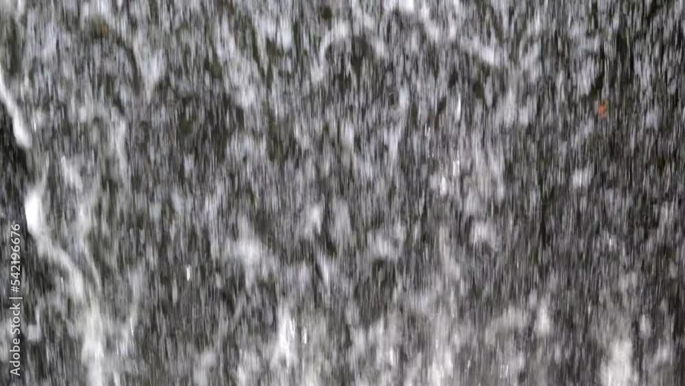 Wall of rapid falling water, waterfall background Stock Video | Adobe Stock