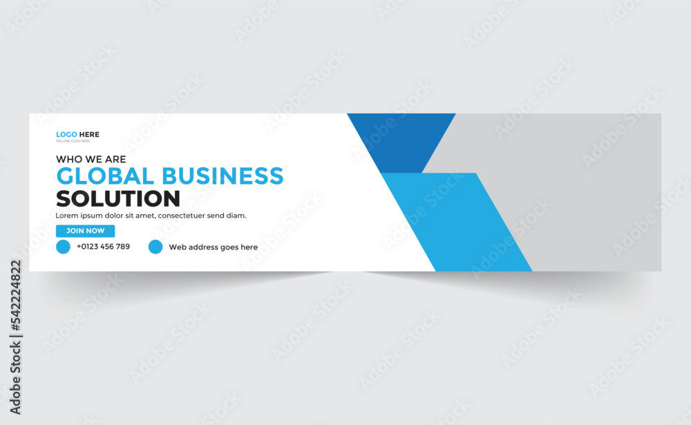 Linkedin banner professional career banner design Stock-Vektorgrafik ...