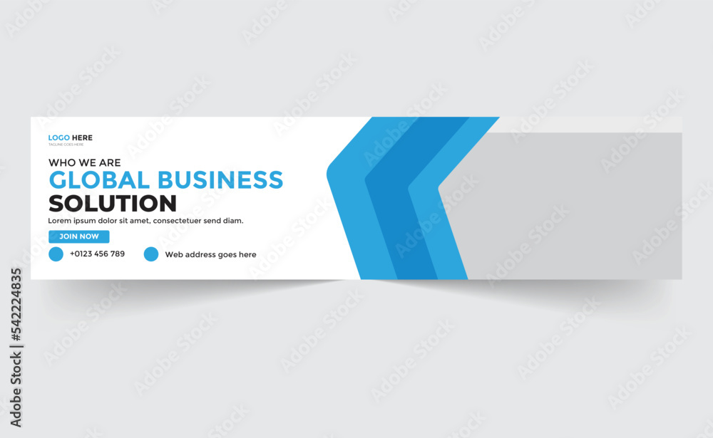 Linkedin banner professional career banner design Stock Vector | Adobe ...