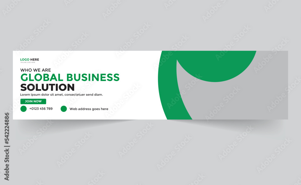 Linkedin banner professional career banner design Stock Vector | Adobe ...