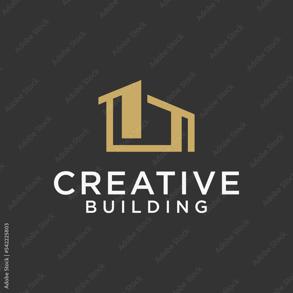 Tech building logo design architectural construction building design ...