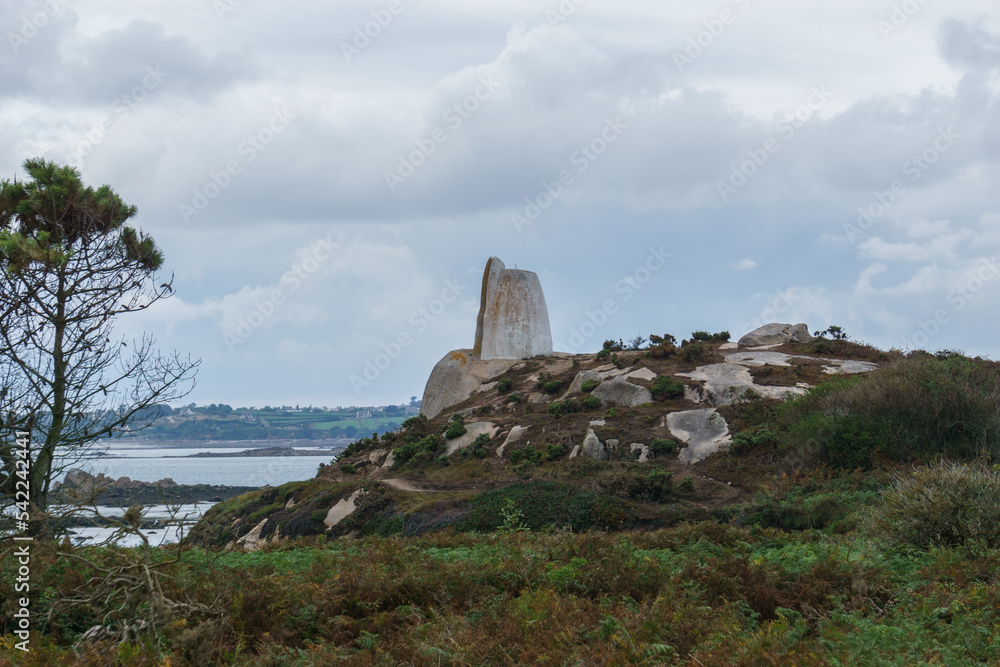 hill with bizarre rock at the viewpoint Panorama de Callot on the ...