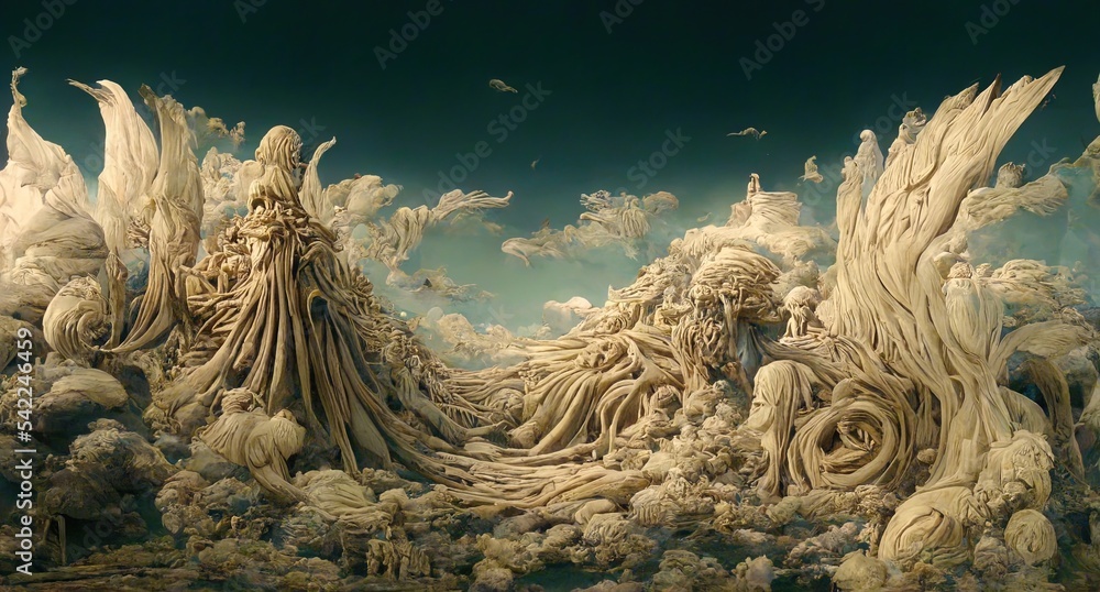 Apocalypse Jesus Christ End Days Revelation Bible Digital Art Epic ...