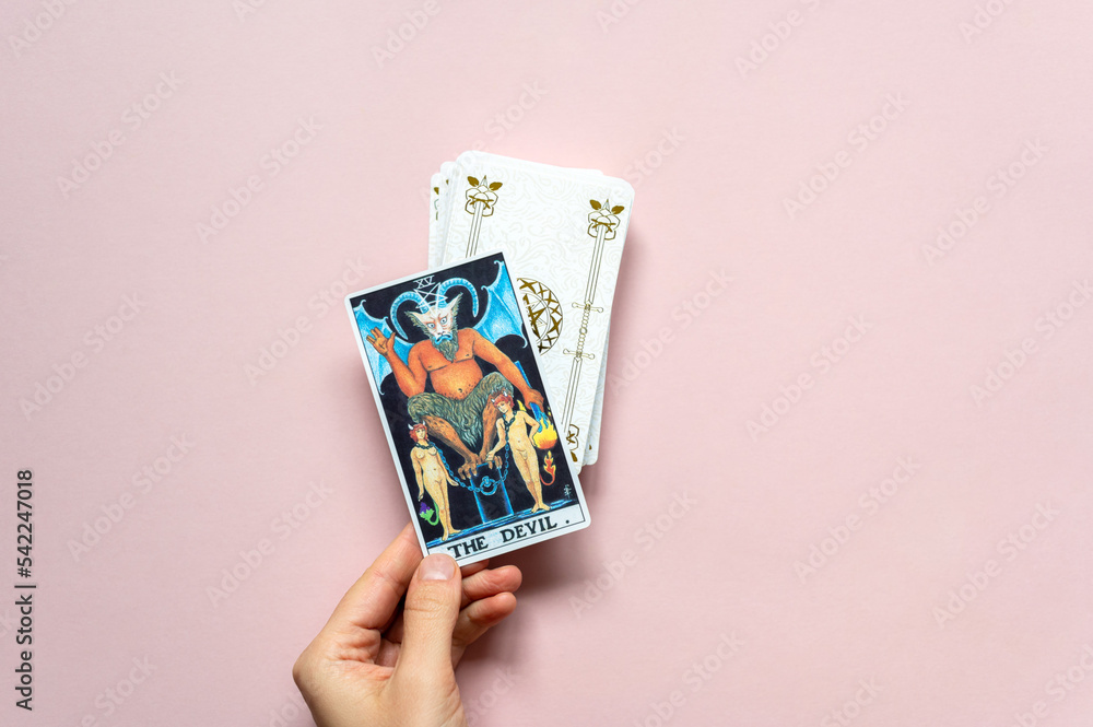 London, UK: 14 October, 2022: The 15 Major Arcana - The Devil Tarot ...
