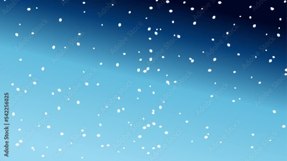 Snowfall, Snow background and 2d animation, large snowy particles ...