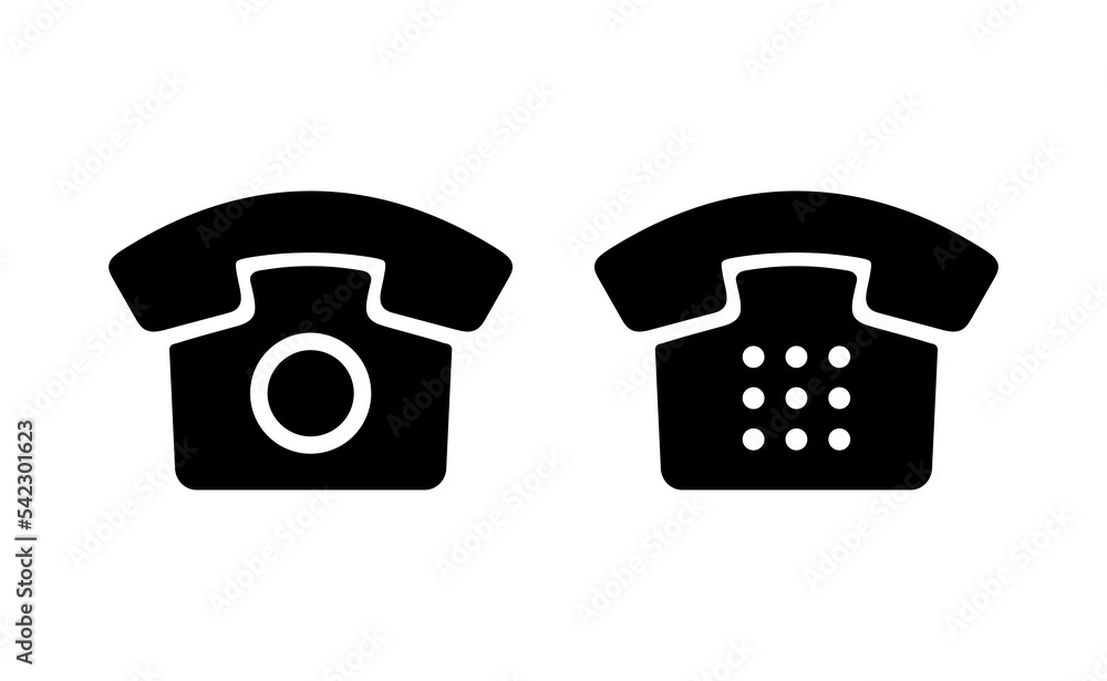 Telephone icon vector for web and mobile app. phone sign and symbol ...