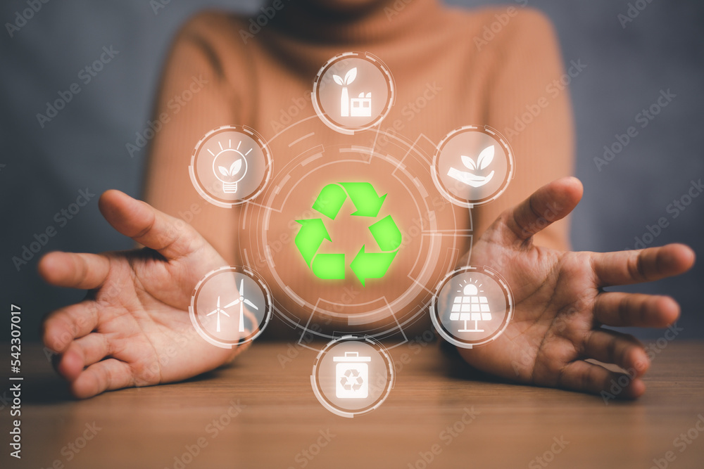 ESG concept of environmental, Green ethical business preserving ...