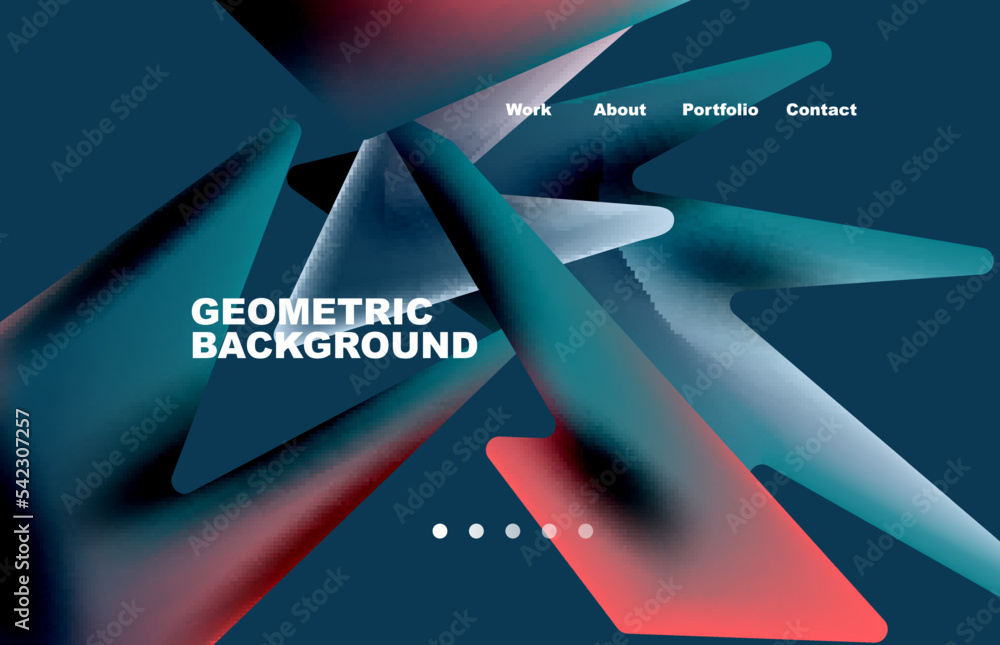 Broken pieces abstract background. Trendy background for your landing ...