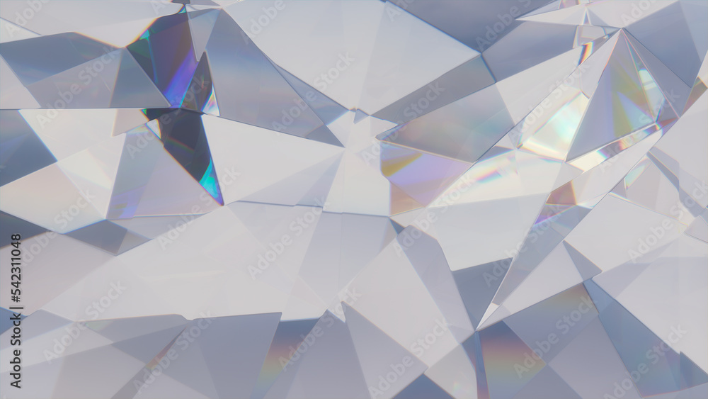 Contemporary Product Backdrop with Glass 3D Wall. Refractive Premium ...