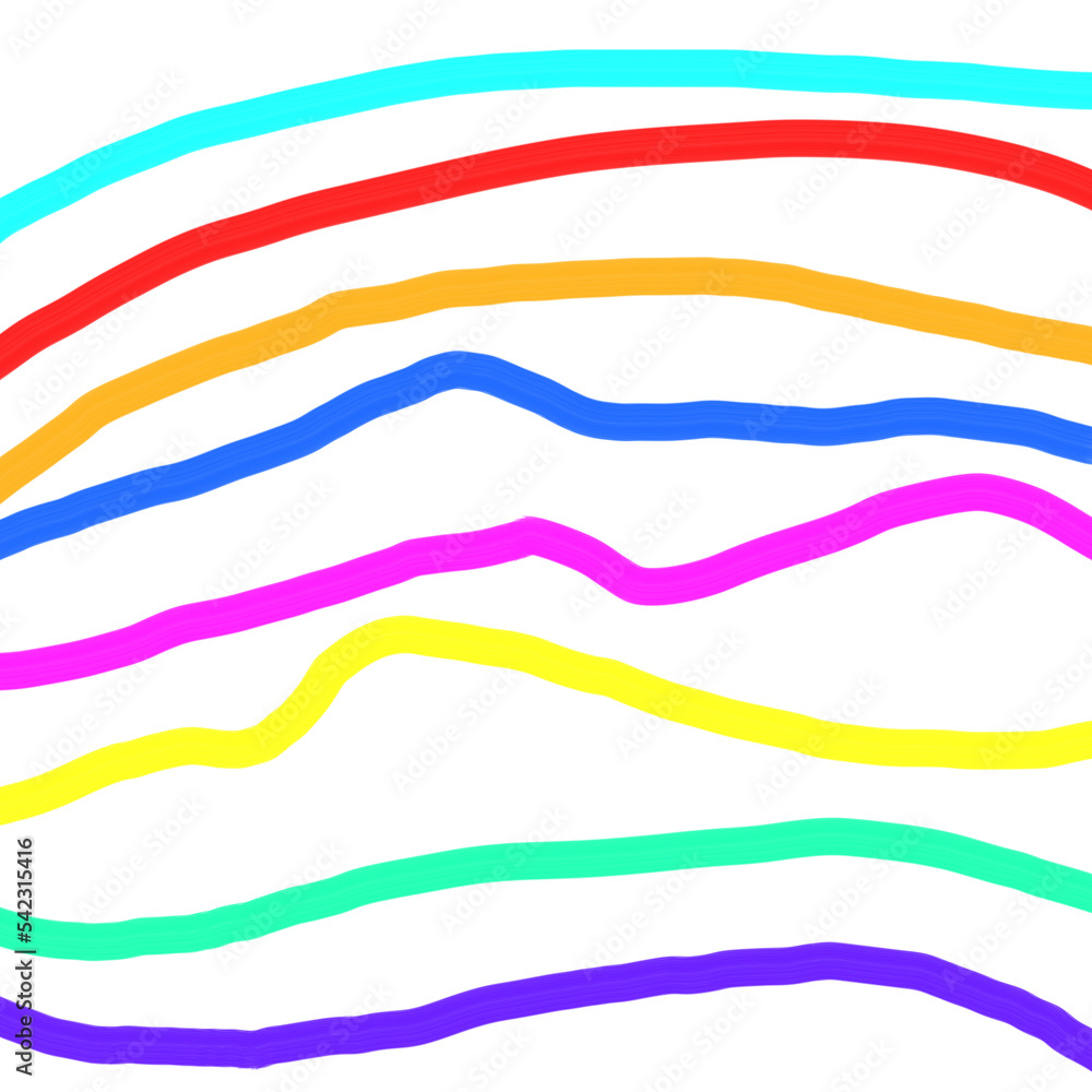 Paint brush wiggly line clipart. Paint brush line strokes PNG. Stock ...