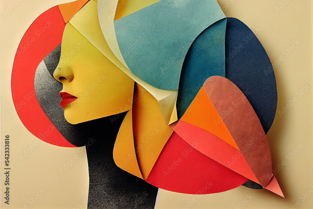 ภาพประกอบสต็อก Mental States Collage Aesthetic Imagination Creativity