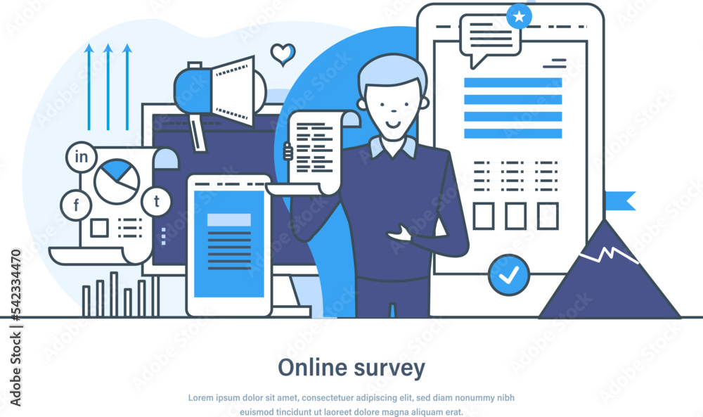 Online survey, data collection sources via internet banner. Systematic ...