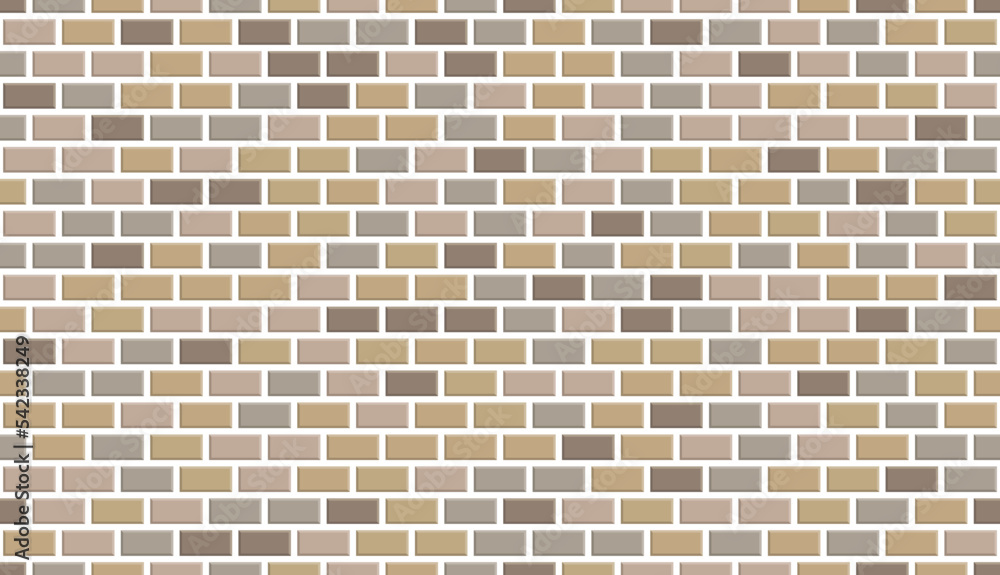 Stone Block Wall, Seamless vector background of rectangular stones wall ...