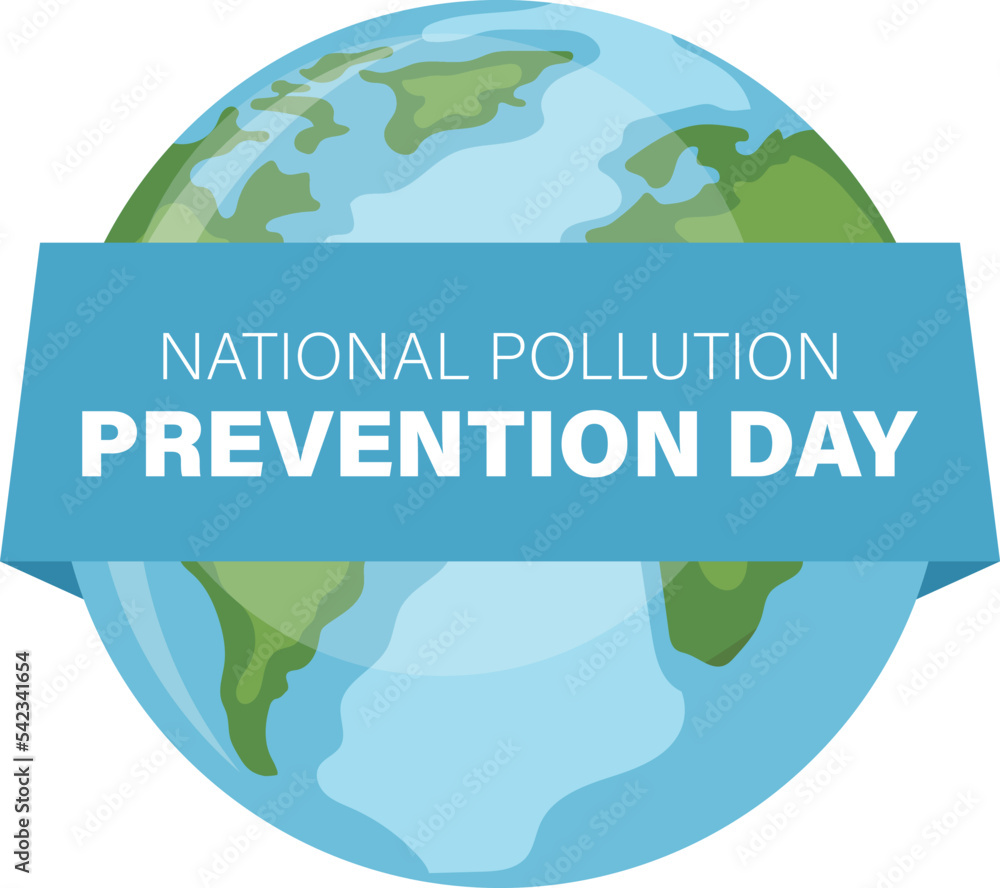 Planet earth design for earth day, national pollution prevention day ...