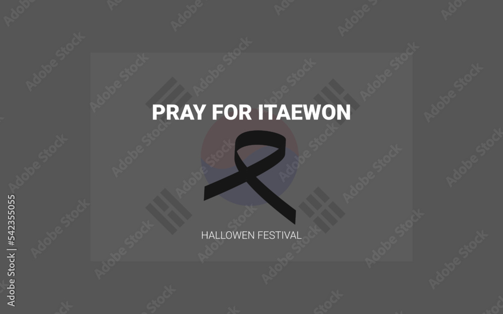 rest in peace itaewon hallowen festival background banner template ...
