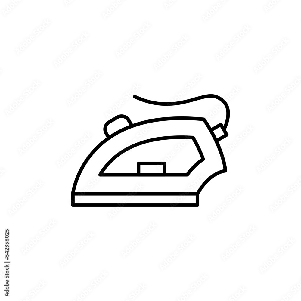 Iron icons set. Home appliance, steam generator iron. Iron Surface ...