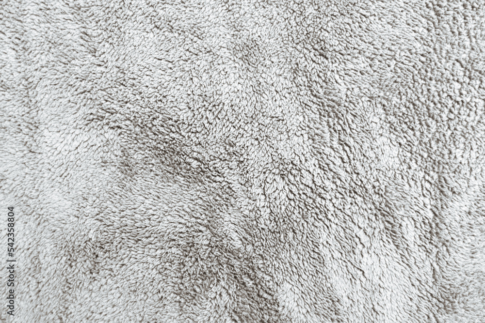 texture of a white fabric. Soft grey and white wool material. Surface ...