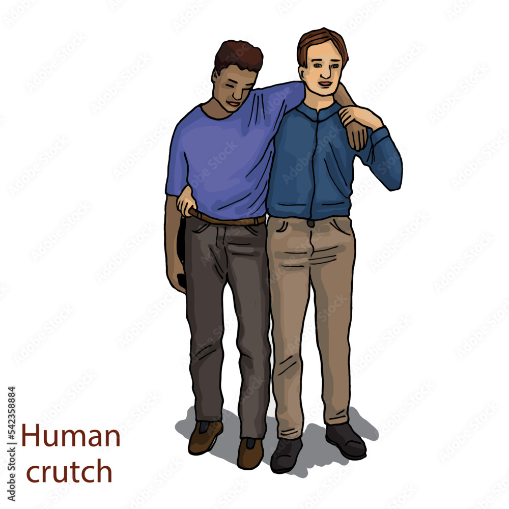 Vector illustration shows Recovery position (first aid). Stock Vector ...