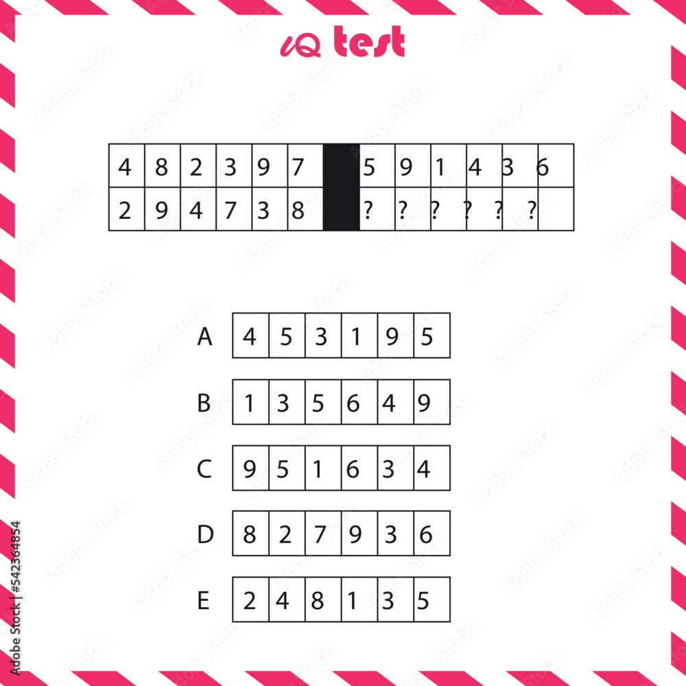 Practice Questions Worksheet for Education and IQ Test. Intelligence ...