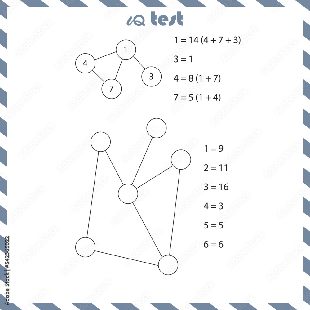 Practice Questions Worksheet for Education and IQ Test. Intelligence ...