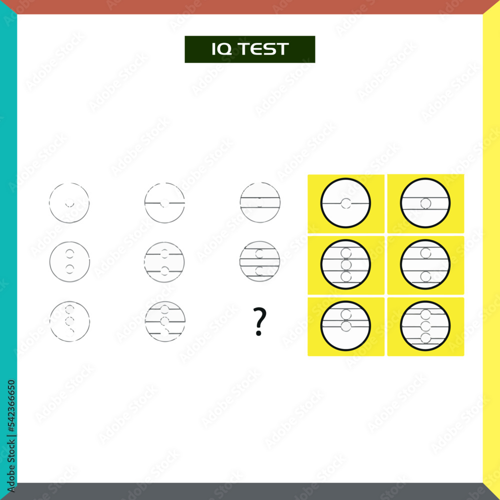 Practice Questions Worksheet for Education and IQ Test. Intelligence ...