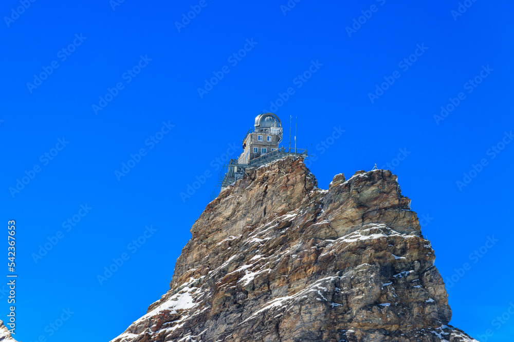 View of Sphinx Observatory on Jungfraujoch, one of the highest ...