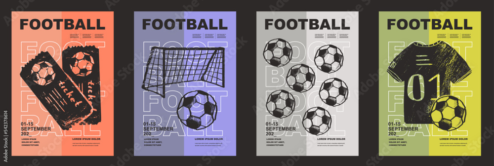 Template Sport Layout Design, soccer football. Football league ...