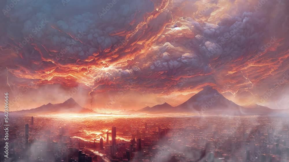 An apocalyptic and natural disaster scenario caused by climate change ...