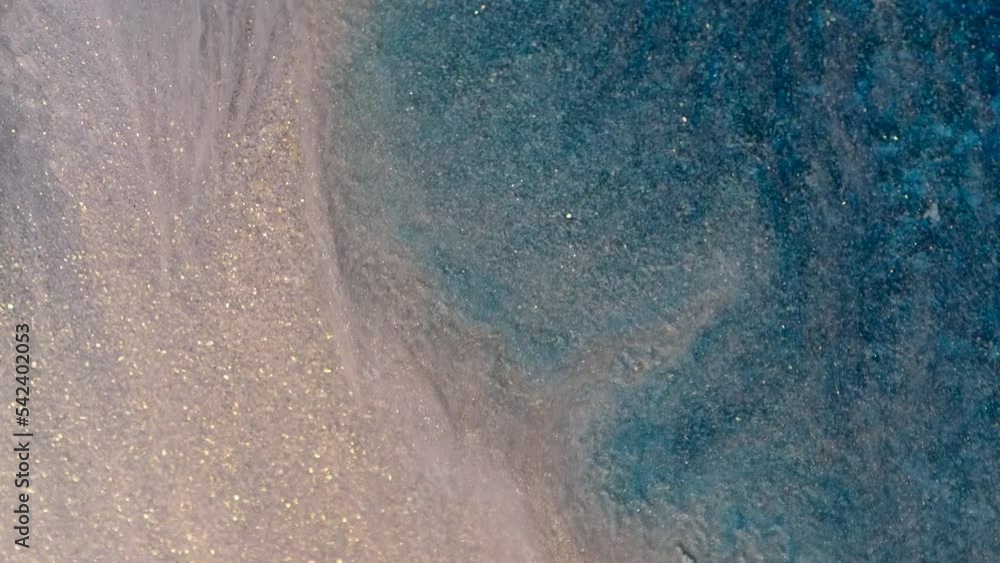 Flowing glitter waving surface. Beautiful mother-of-pearl texture with ...