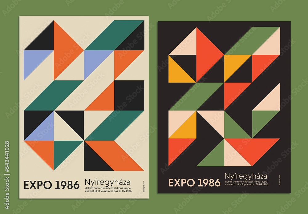 Geometric Graphic Design Poster