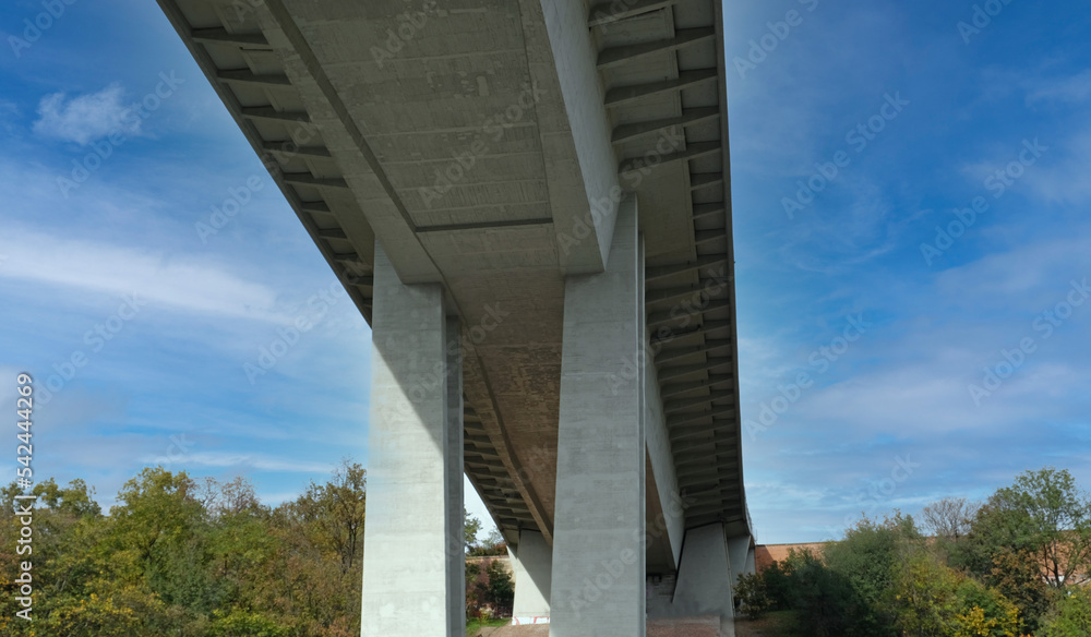 Nuselsky bridge, Nusle, Prague, Czech republic. Bridge structure and ... Nuselsky bridge, Nusle, Prague, Czech republic. Bridge structure and ...