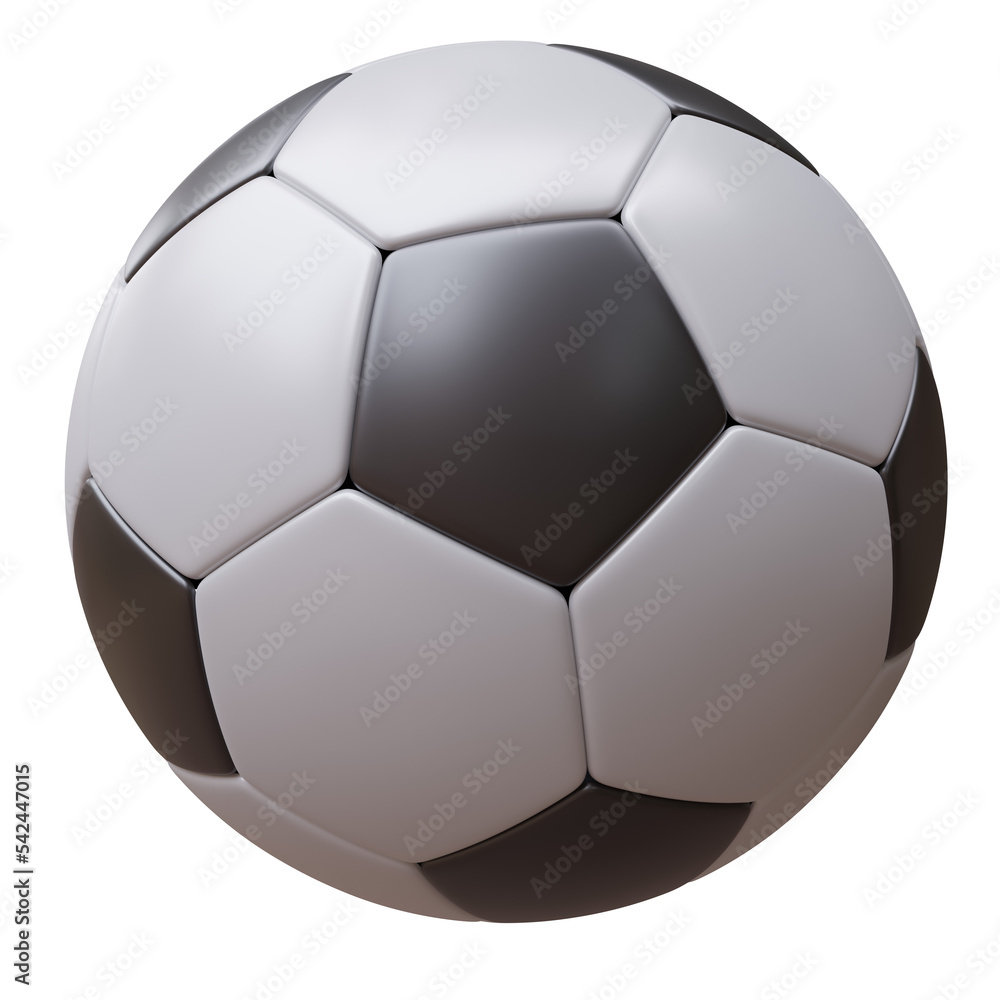 Soccer ball isolated transparent background. Classic football ball ...