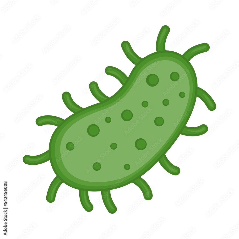 Microbe Sign Emoji Icon Illustration. Virus Vector Symbol Emoticon ...