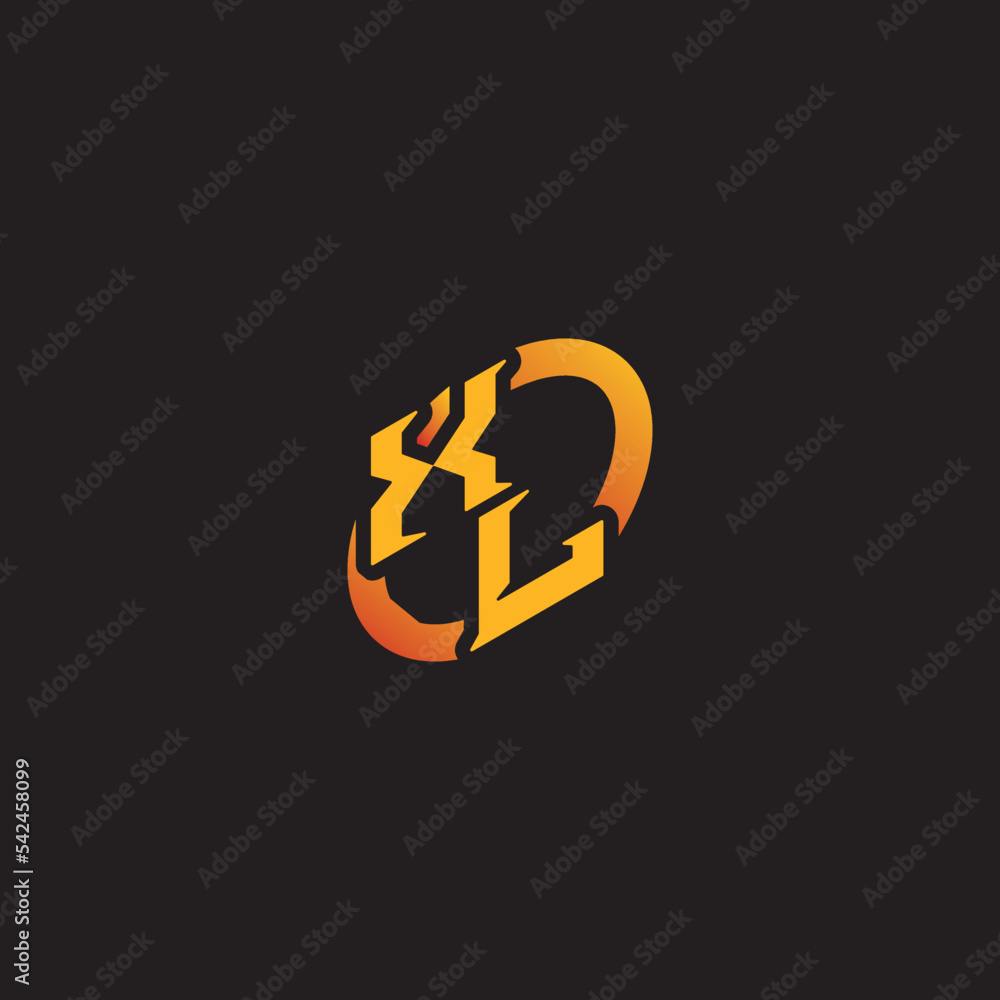 LX initial Design abstract esports logo for twitch and youtube ideas ...