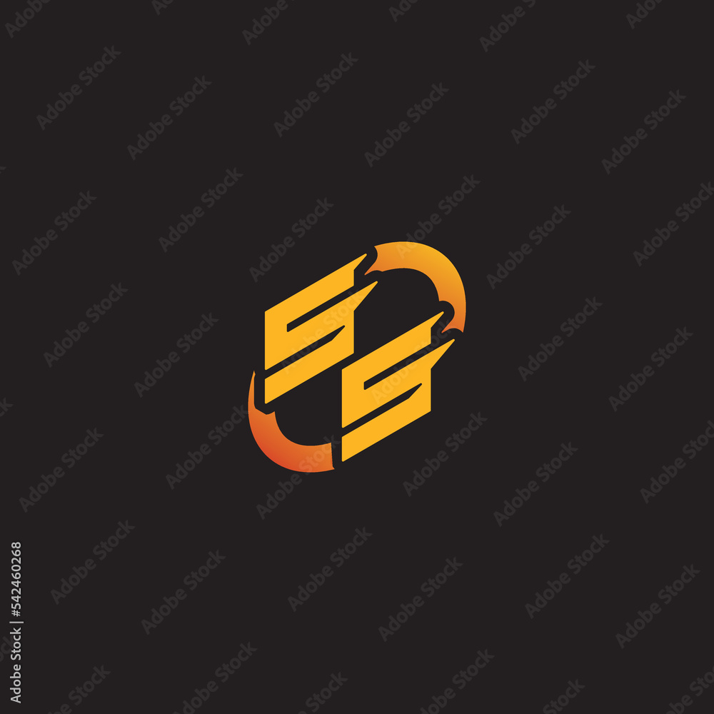SS initial Design abstract esports logo for twitch and youtube ideas ...